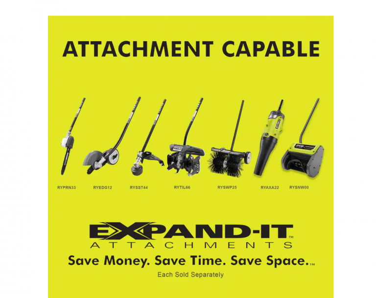 RYOBI RY40250-EDG 40V Expand-It Cordless Attachment Capable Trimmer ...