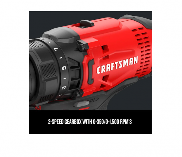 CRAFTSMAN CMCD700C1 V20 20-volt Max 1/2-in Cordless Drill (1-Battery ...