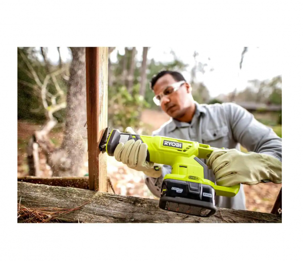 RYOBI P519-PSK005 ONE+ 18V Cordless Reciprocating Saw with 2.0 Ah ...