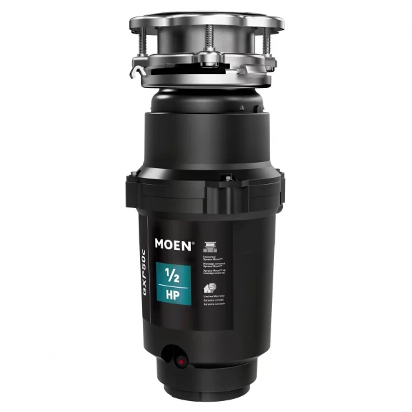 Moen GXP50C Prep Corded 1/2-HP Continuous Feed Noise Insulation Garbage ...