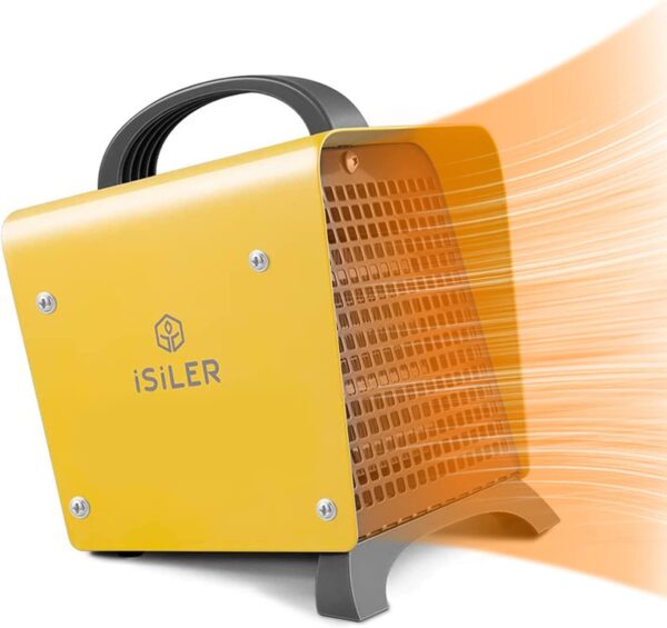 ISILER Space Heater, 1500W Portable Indoor Heater, Ceramic Space Heater ...