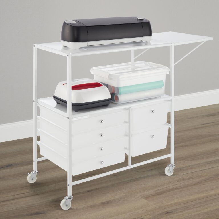 Simply Tidy Essex Rolling Cart, White - Discounttoday.net