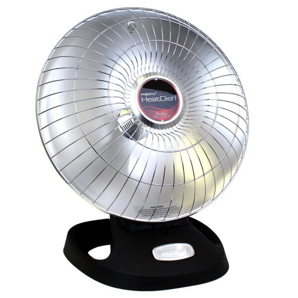 Presto Heat Dish Plus Parabolic Electric Heater, Black - Discounttoday.net