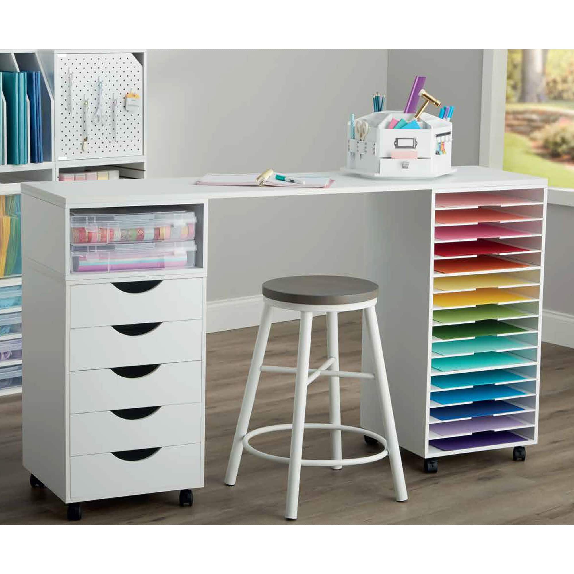Simply Tidy Modular Mobile Chest, White - Discounttoday.net