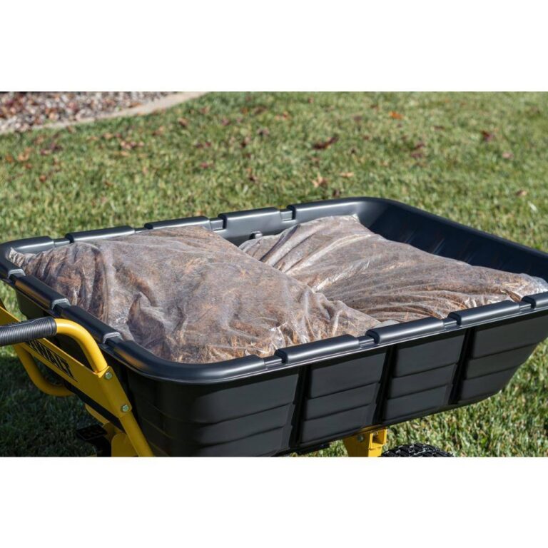 DEWALT DXTB0573 800lb/10 Cu. Ft. Swivel/Dump Cart - Convertible to Tow ...