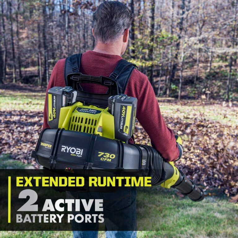 RYOBI RY404170 40V HP Brushless Whisper Series 165 MPH 730 CFM Cordless ...