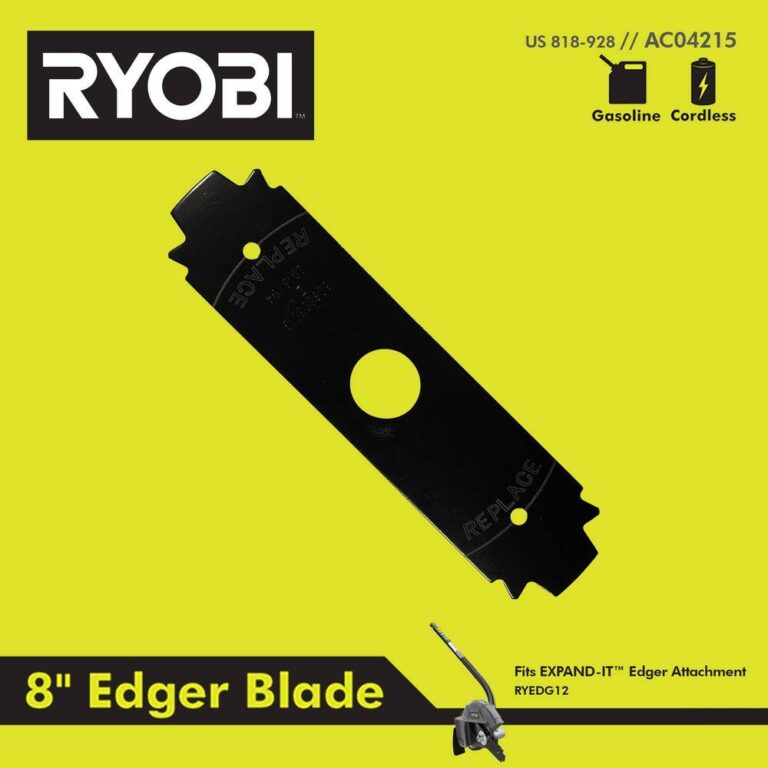 RYOBI RY40760-AC 40V HP Brushless 9 in. Edger w/ Extra Edger Blade, 4.0 ...