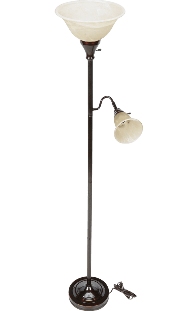 Better Homes And Gardens Metal Torchiere Floor Lamp Combo Antique Bronze
