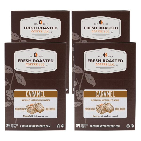 Fresh Roasted Coffee, Decaf Caramel, Flavored Coffee Pods, K-Cup ...