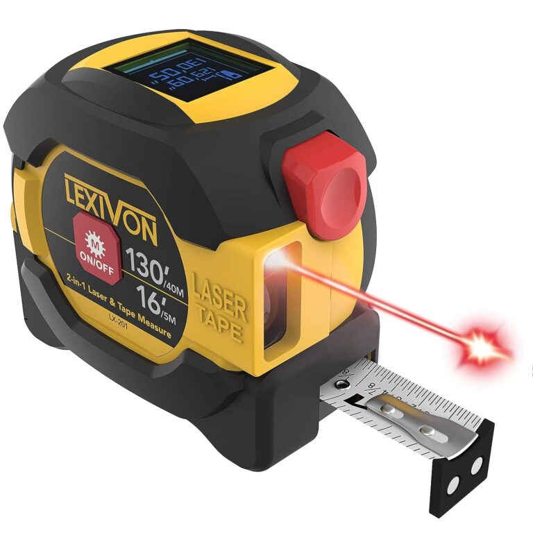 LEXIVON 2 in 1 Digital Laser Tape Measure | 130ft/40m Laser Distance ...