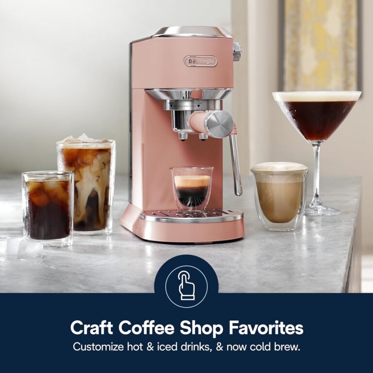 De'Longhi EC890PK Dedica Duo Compact Espresso Machine - Cold Brew ...