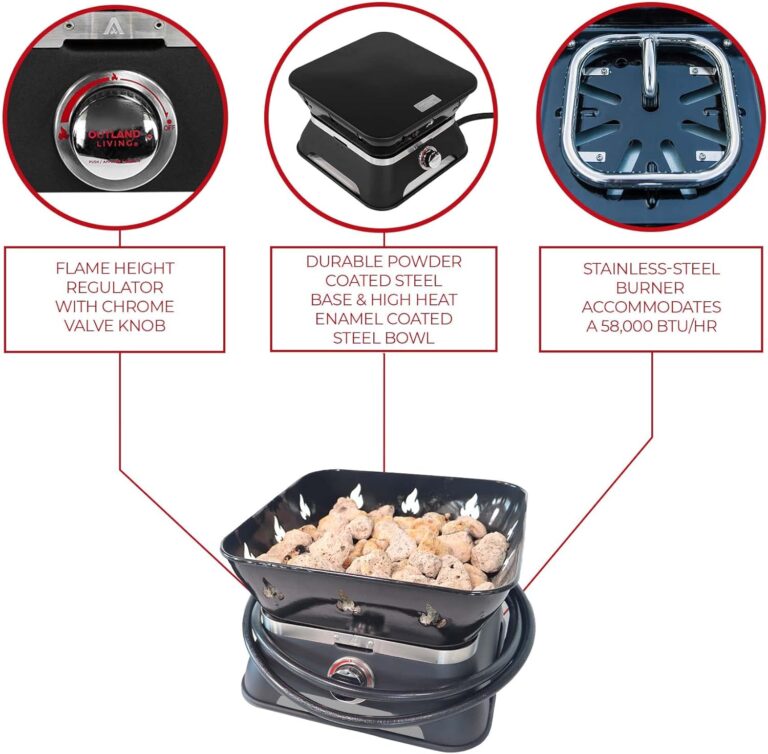 Outland Living Firebowl 805 Firecube 14” Portable Square Smokeless ...