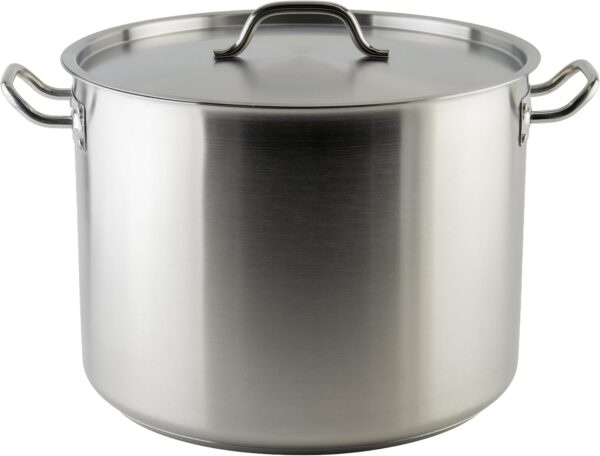 Winware SST-40 Stainless Steel 40 Quart Stock Pot with Cover ...