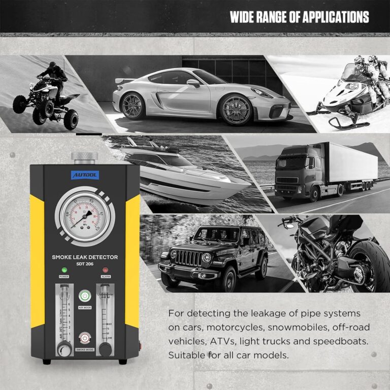 AUTOOL Automotive Smoke Leak Detector Tester EVAP Smoke Machine with ...