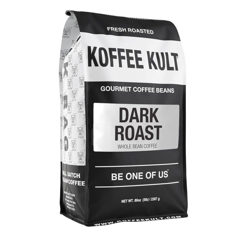Koffee Kult Dark Roast Whole Bean Coffee 100% Arabica Coffee Beans ...