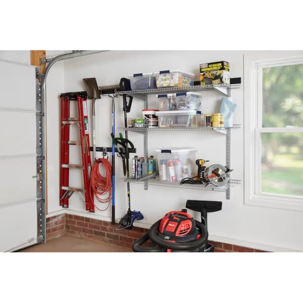 Rubbermaid 2064666 FastTrack Garage 16 -Piece 48-in Gray Steel ...